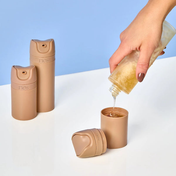 The Essential Refillable Travel Container (Sand) – Beauty By Jos