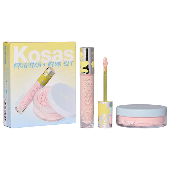 Brighten & Blur Set - Color Corrector + Loose Setting Powder Face Set ...
